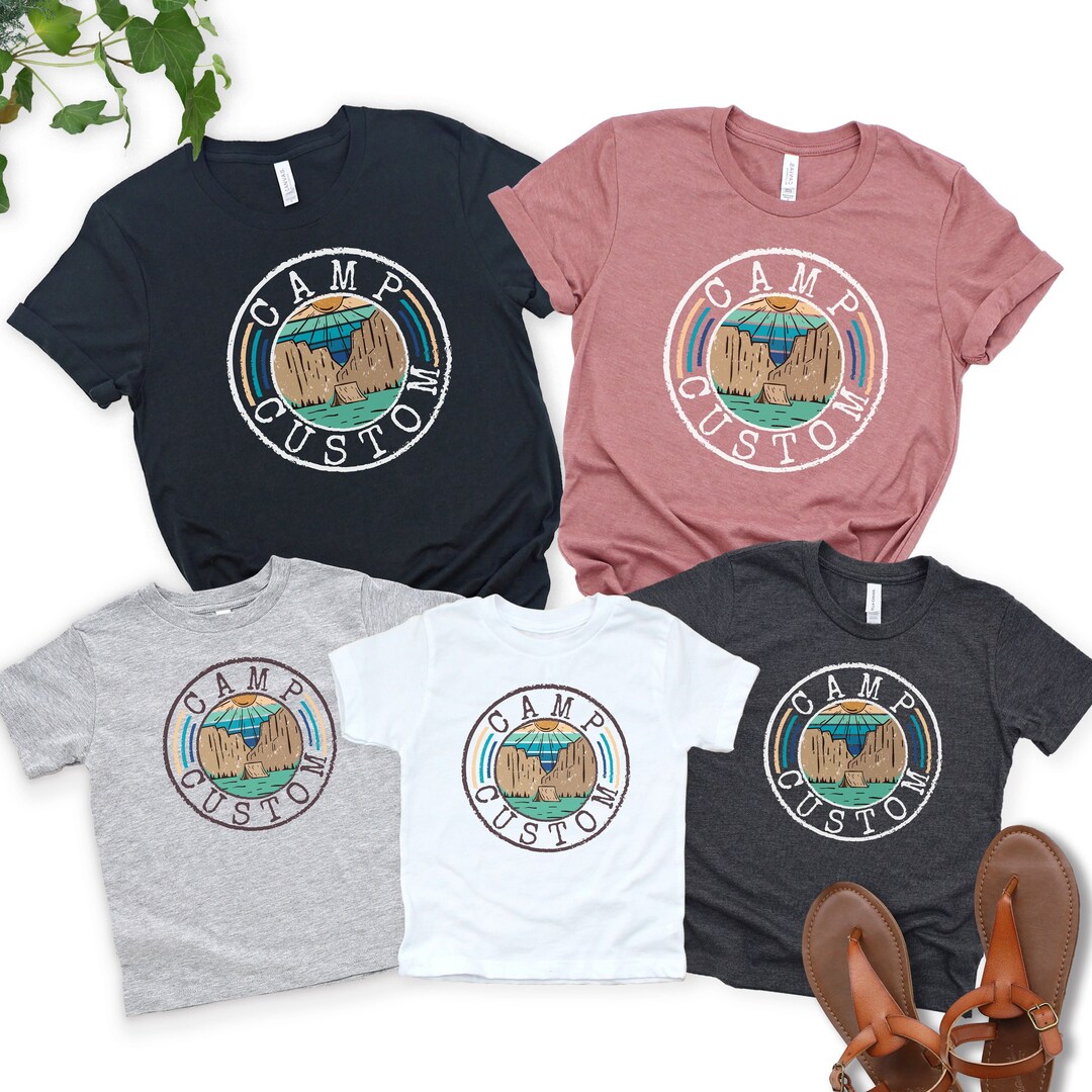 Custom Camp Shirt, Personalized Camping Shirt, Matching Family Camping ...