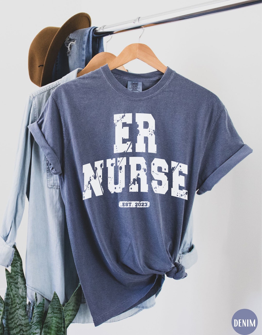 Emergency Room Nurse Shirt, Custom ER Nurse Est 2023 Shirt, Emergency ...
