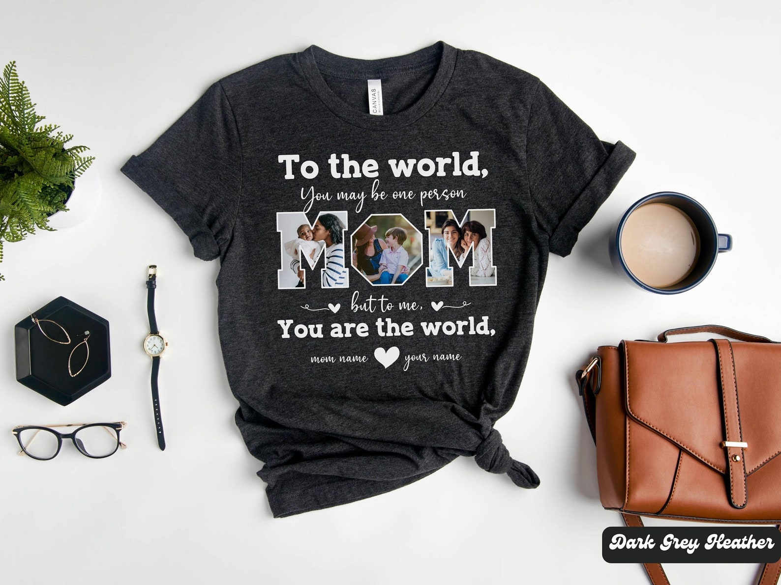 Custom Photo Mom Shirt, Personalized Mom T-shirt, Perfect Mother's Day ...