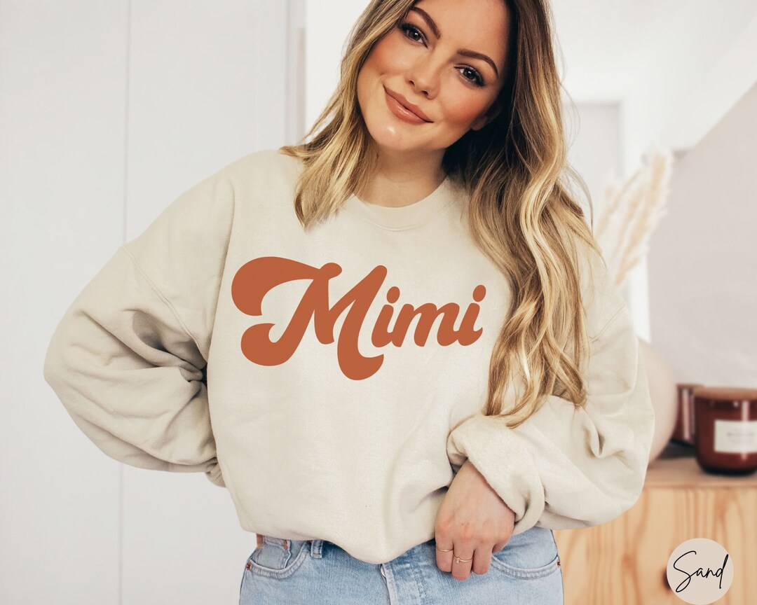 Retro Mimi Sweatshirt, Boho Mimi Sweater, Mother's Day Gift for Mimi ...