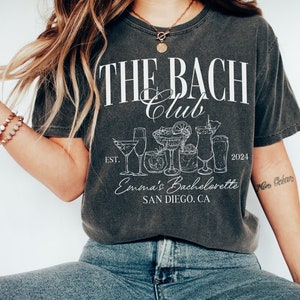 Luxury Bachelorette Merch Comfort Colors, the Bach Club Bachelorette ...