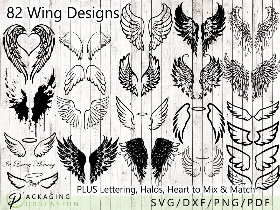 Angel Wings Svg, Angel Svg, Wings Svg, Angel Wings Clip Art, Wings ...