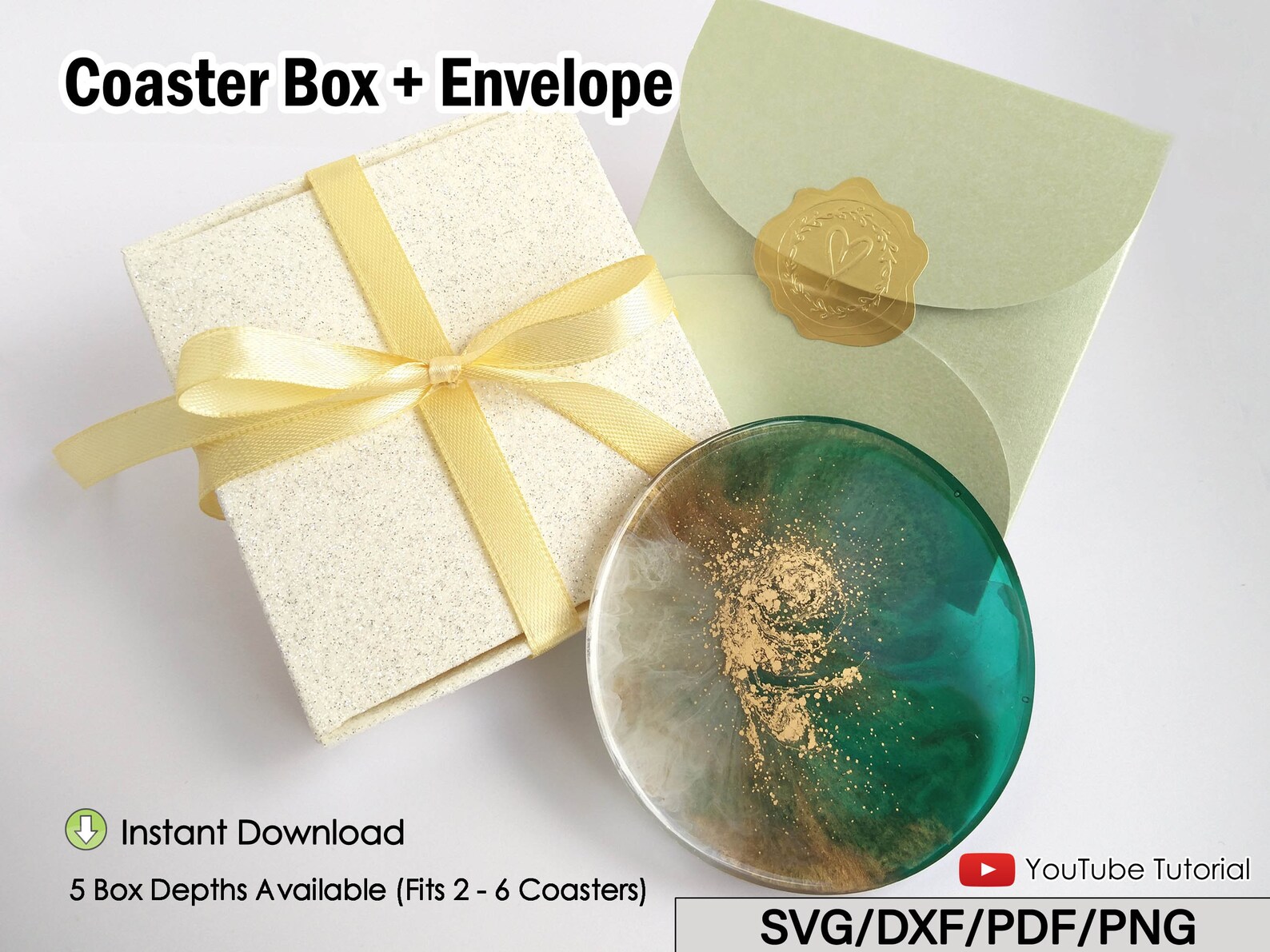 Gift Box Svg Coaster Box Svg Box Template Coaster Box - Etsy