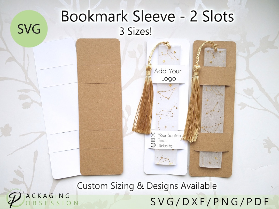 Bookmark Sleeve Svg, Bookmark Display Card Svg, Bookmark Holder Svg ...