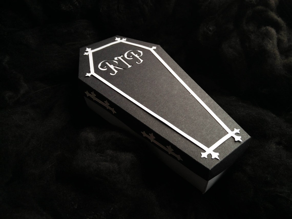 Coffin Box Template Coffin Gift Box Halloween Box Svg - Etsy