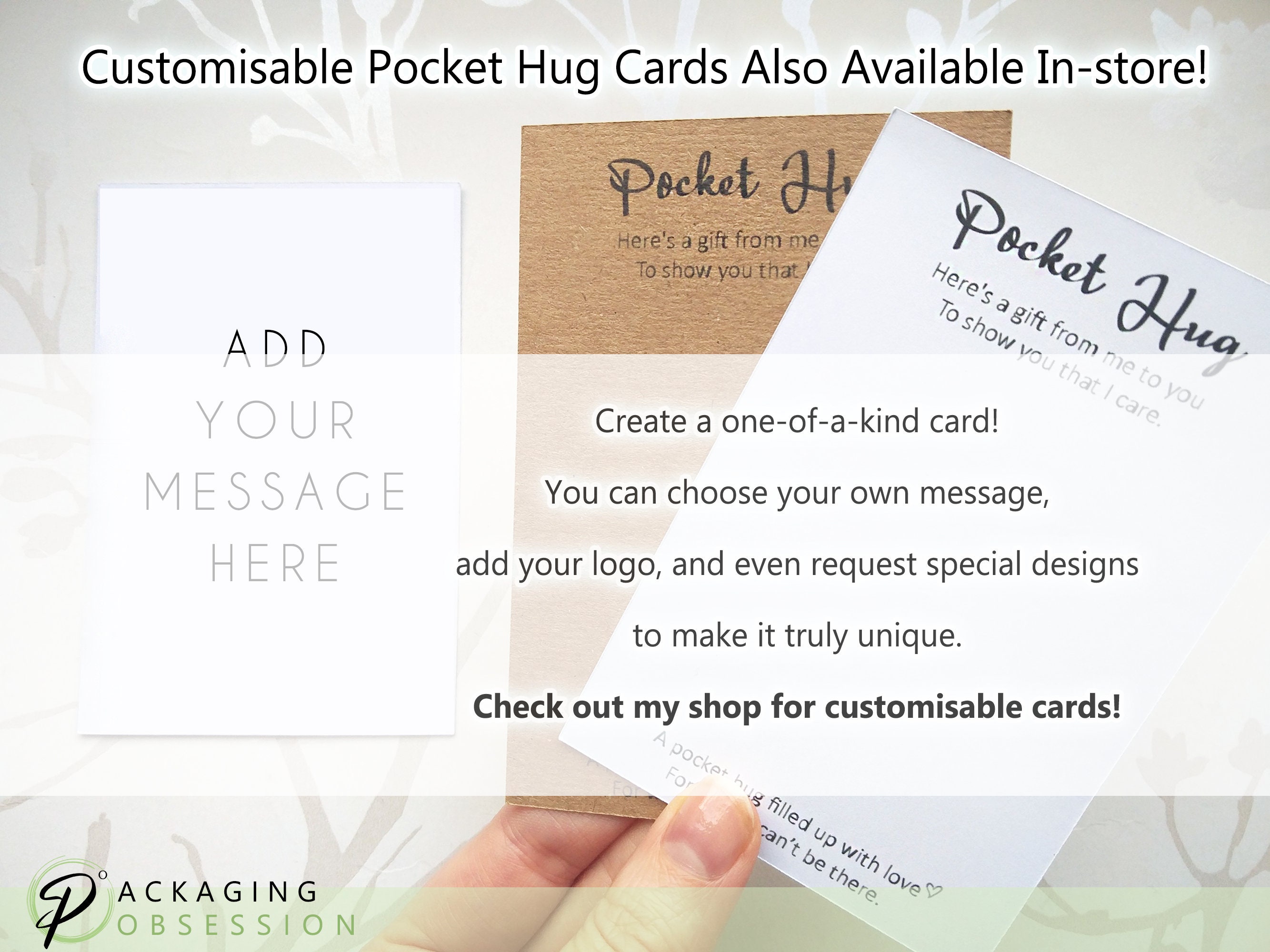 Father's Day Pocket Hug Card Printable, Custom Display Cards PDF ...