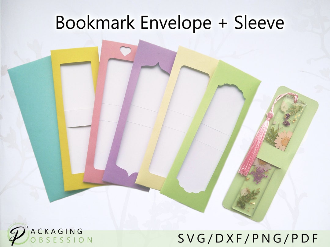 Bookmark Sleeve Svg, Bookmark Box Svg, Bookmark Display Card Svg ...