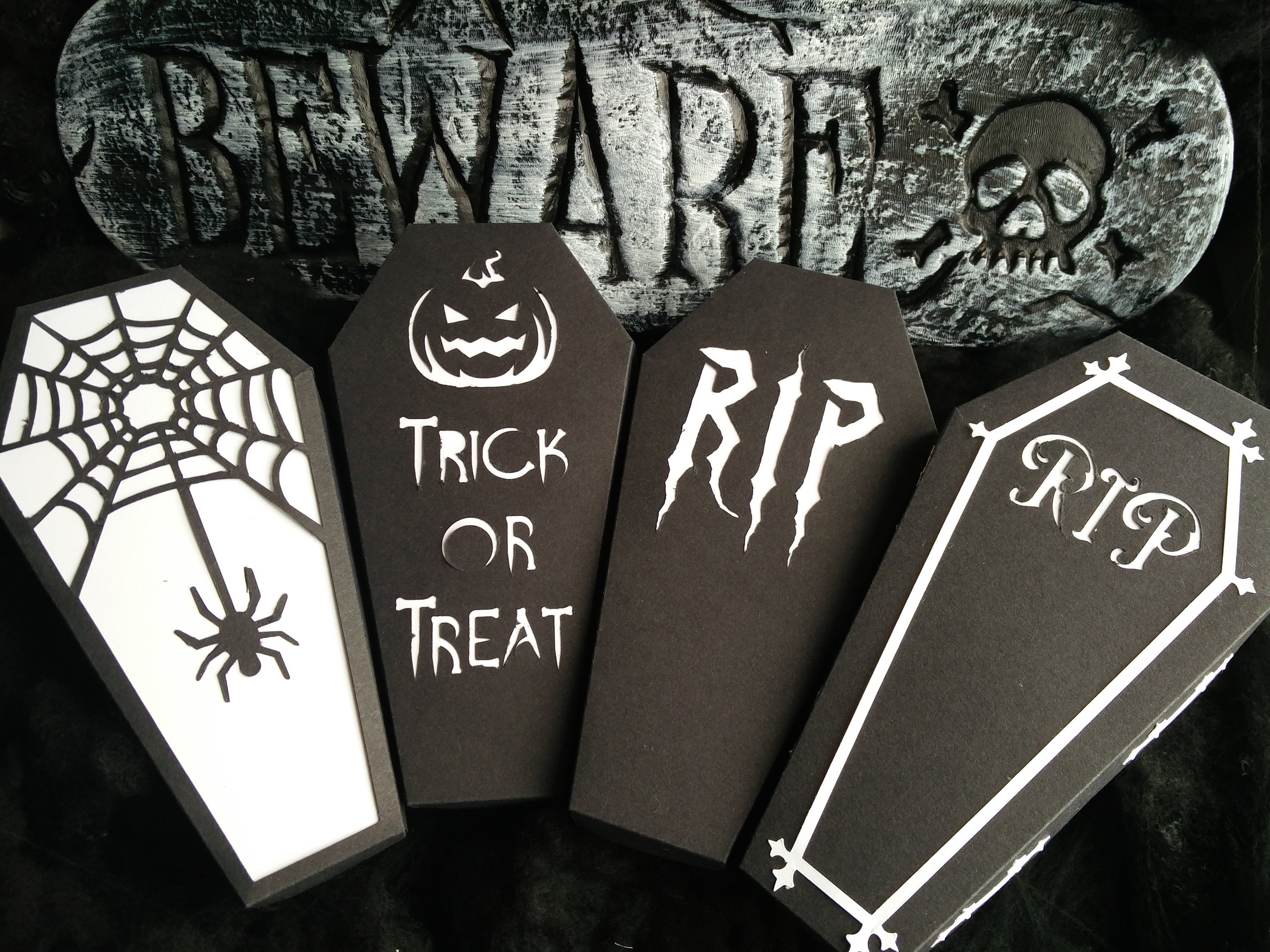 Coffin Box Template Coffin Gift Box Halloween Box Svg - Etsy