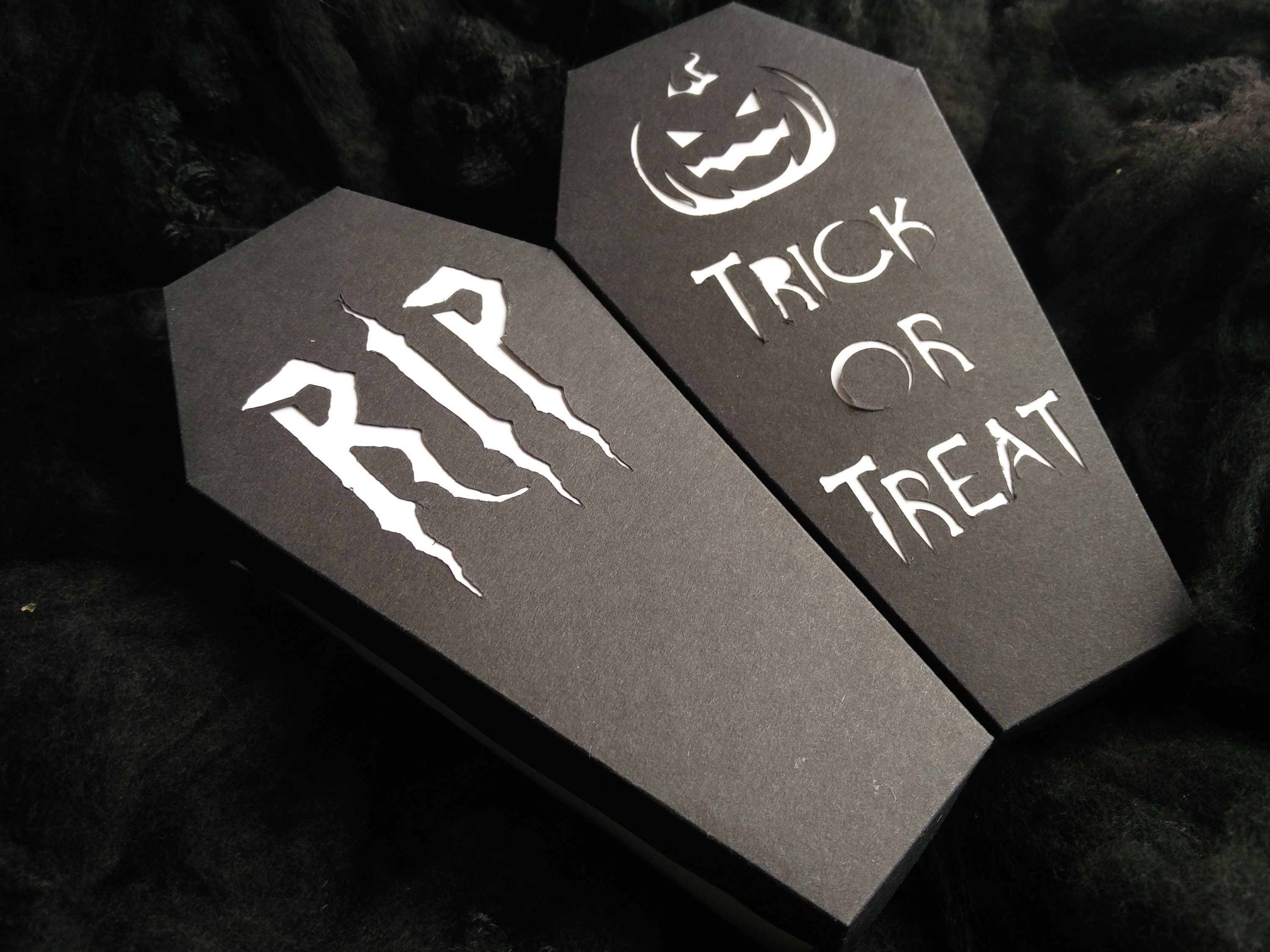 Coffin Box Template Coffin Gift Box Halloween Box Svg - Etsy