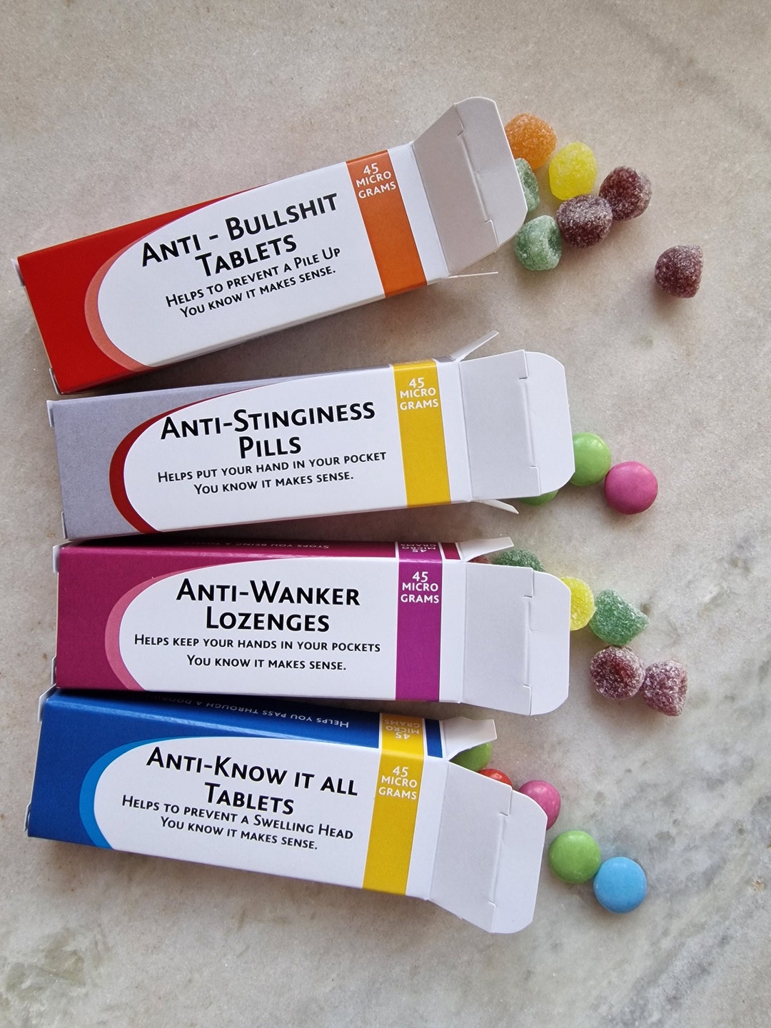 Joke Prank Fun Medication Pill Boxes X4 Presents Gift Fill With Your ...