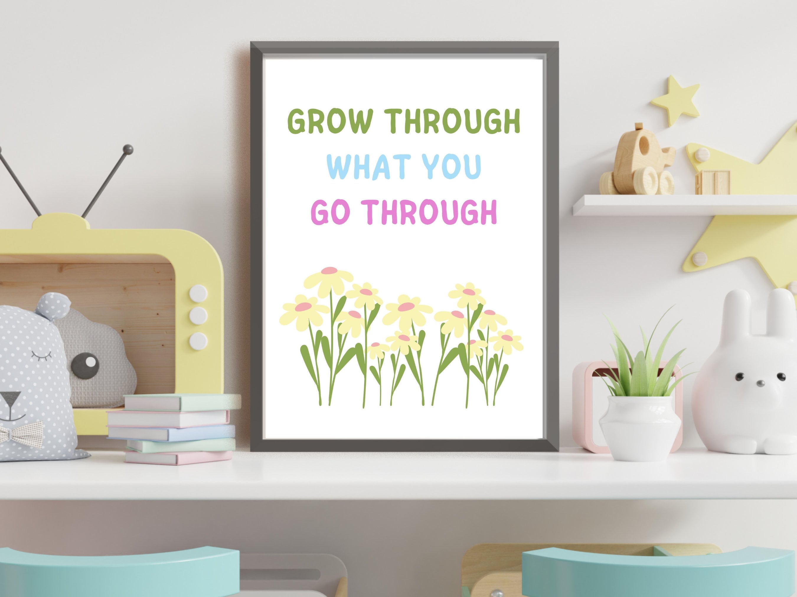 Grow Classroom Sign. Educational Wall Art. Homeschool Playroom - Etsy