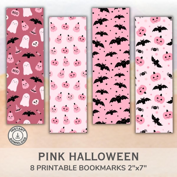 Printable Halloween Bookmarks - Etsy