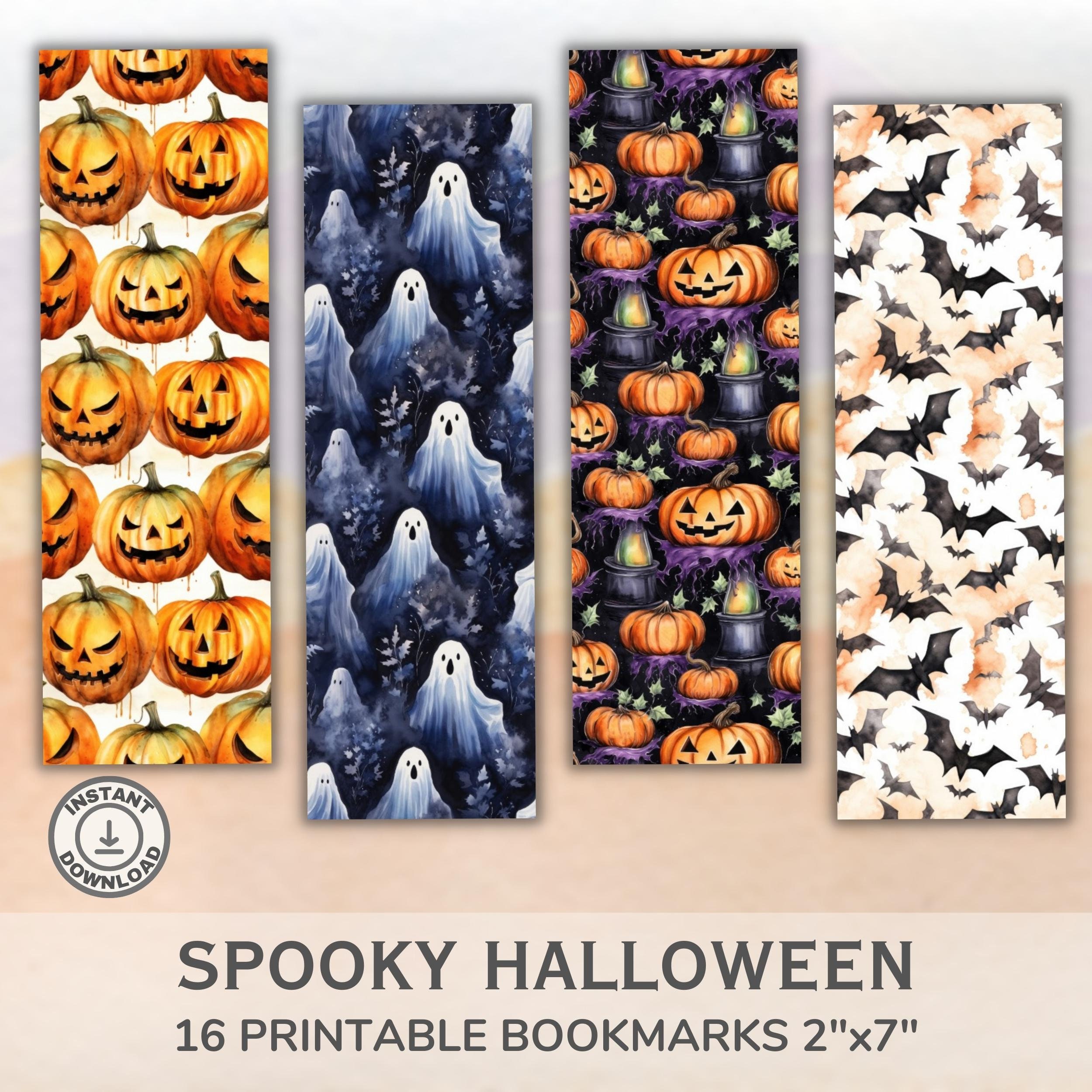 Printable Spooky Halloween Bookmarks. Perfect as a Spooky and Creepy ...