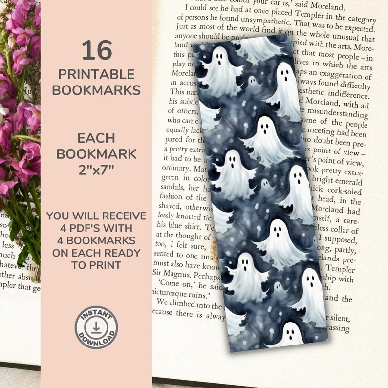Printable Spooky Halloween Bookmarks. Perfect as a Spooky and - Etsy
