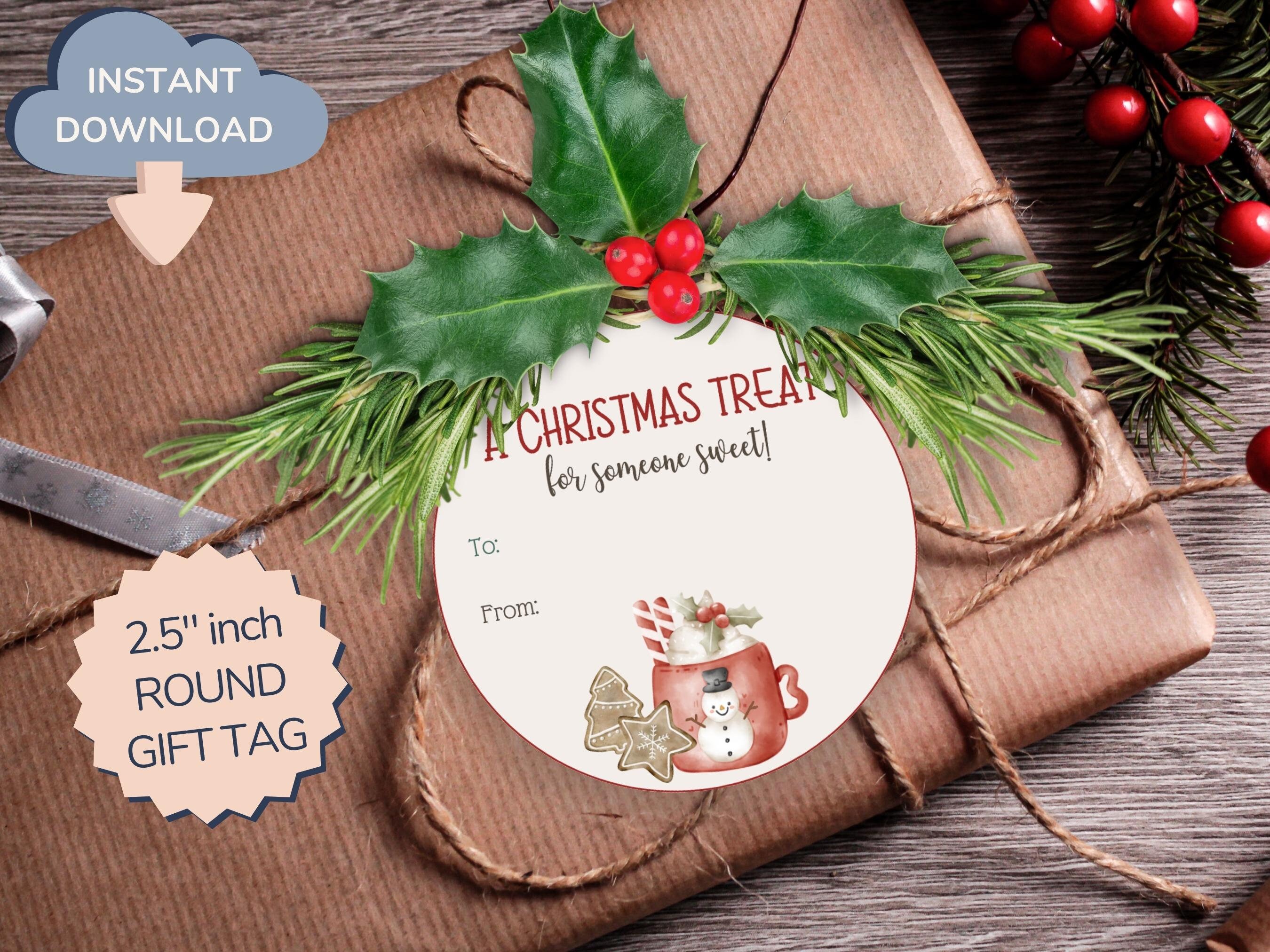 Printable Christmas Gift Tag. Merry Christmas Gift Tag. - Etsy