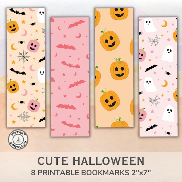 Printable Halloween Bookmarks - Etsy