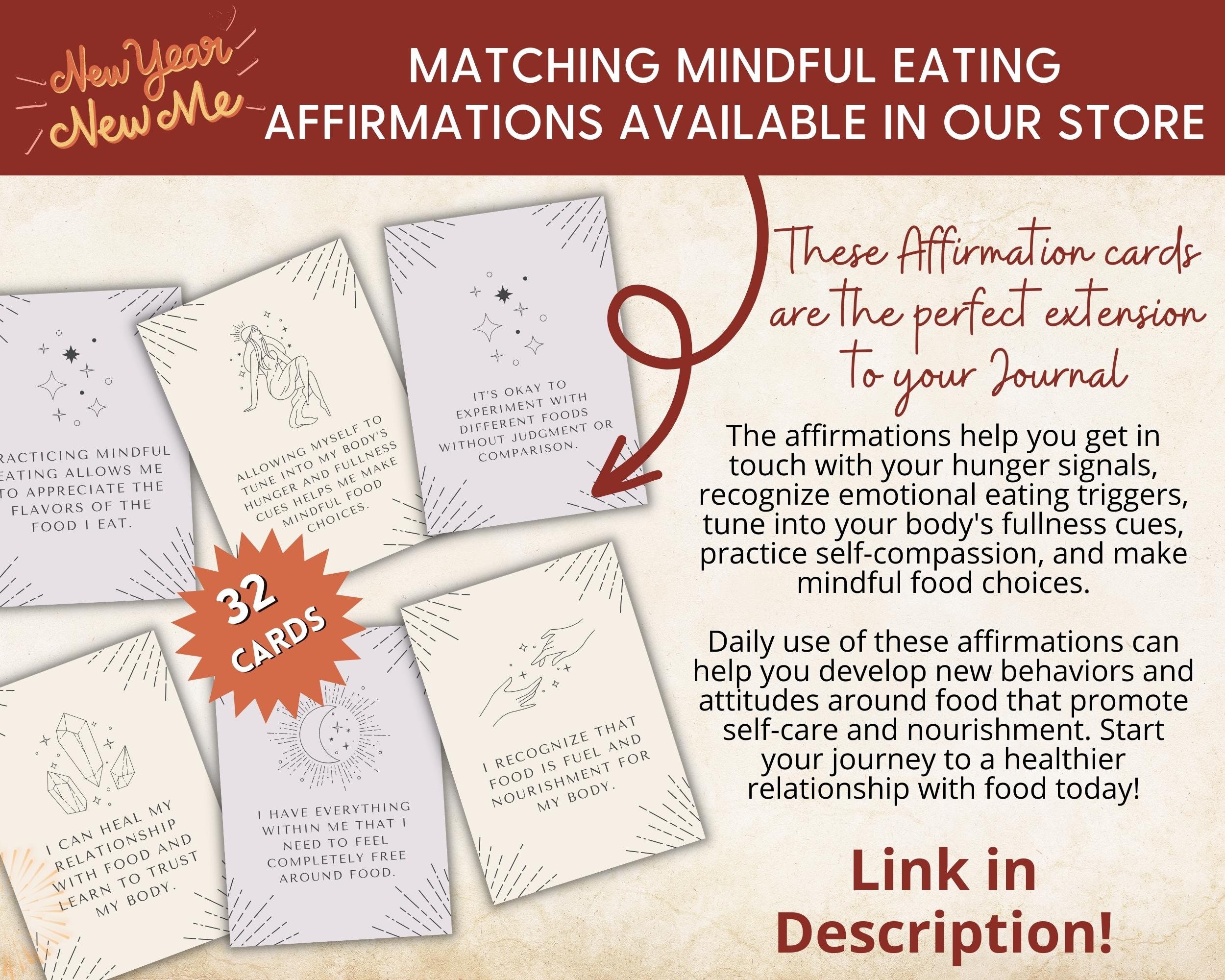 Mindful Eating Guide and Workbook. Restore Your Relationship - Etsy