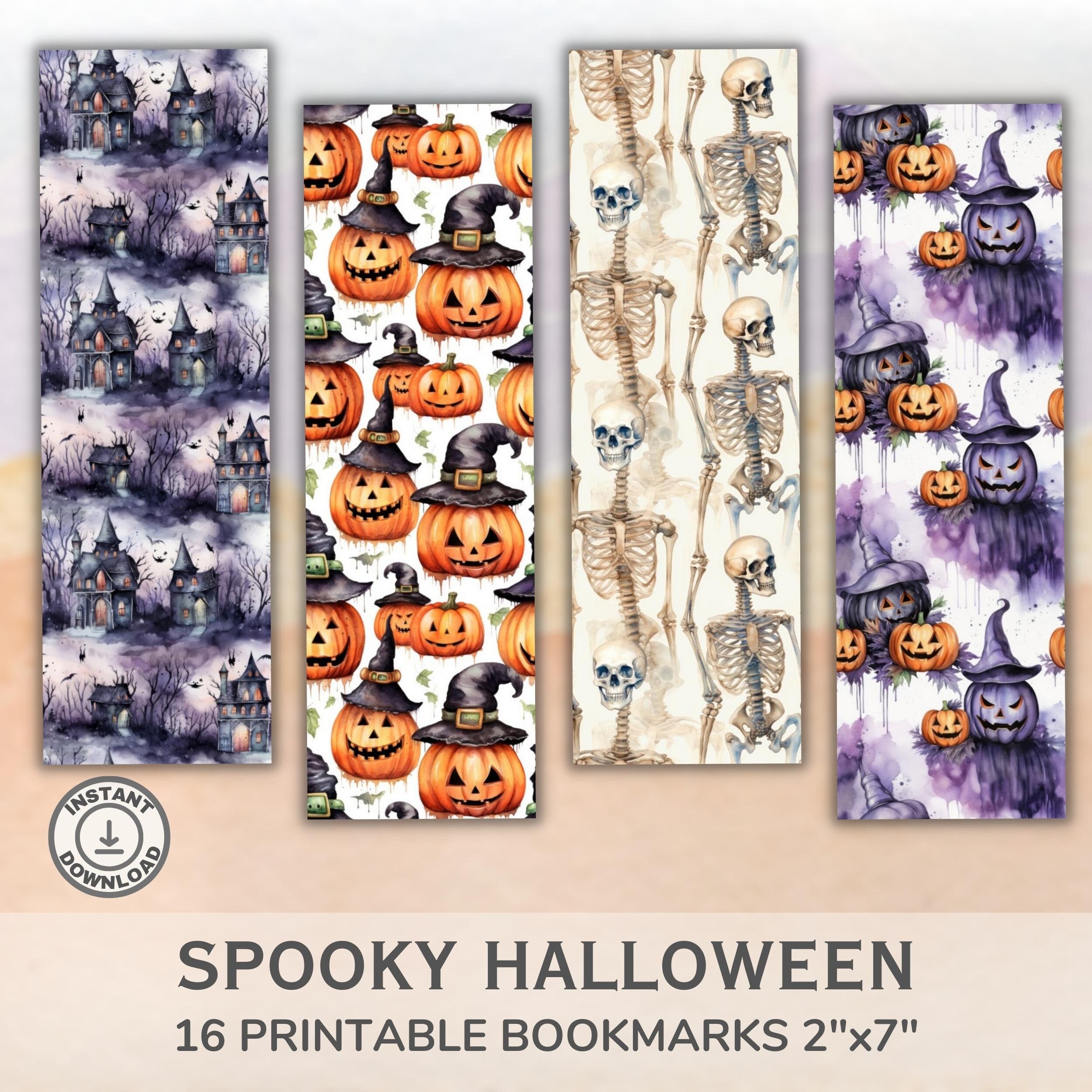 Printable Spooky Halloween Bookmarks. Perfect as a Spooky and Creepy ...