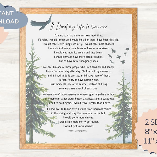 Nadine Stair Poem - Etsy