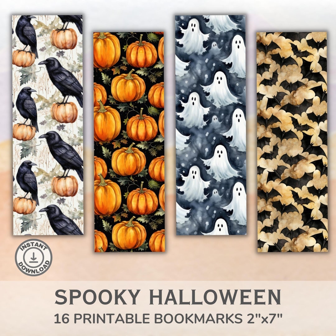 Printable Spooky Halloween Bookmarks. Perfect as a Spooky and Creepy ...