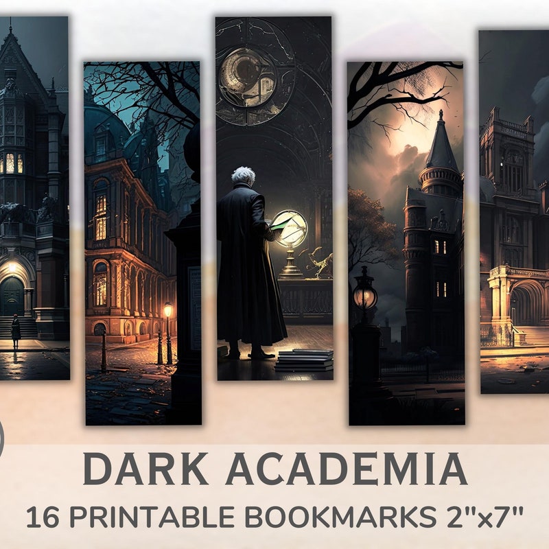 Dark Academia Bookmark - Etsy