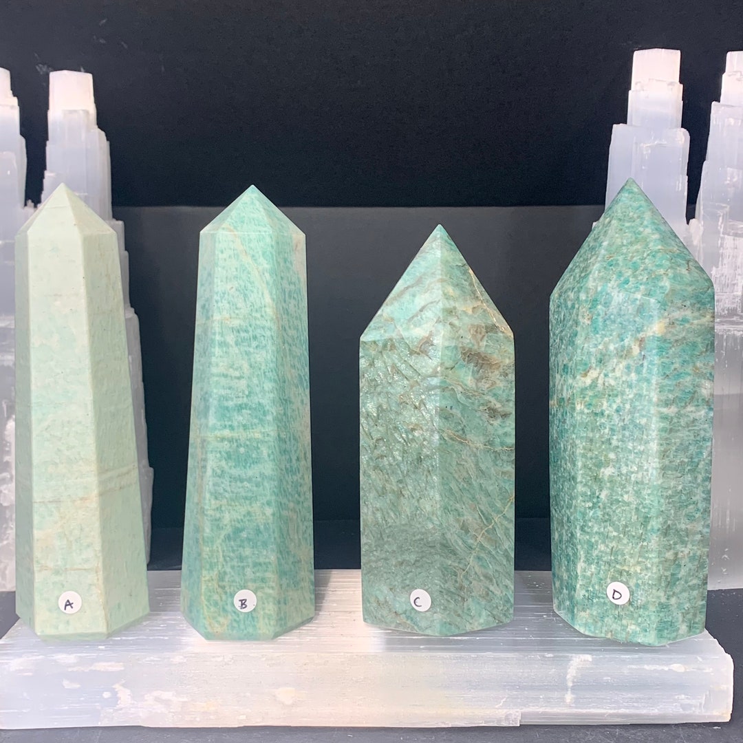 Large Amazonite Tower - Natural Stone Crystal for Healing and Home ...