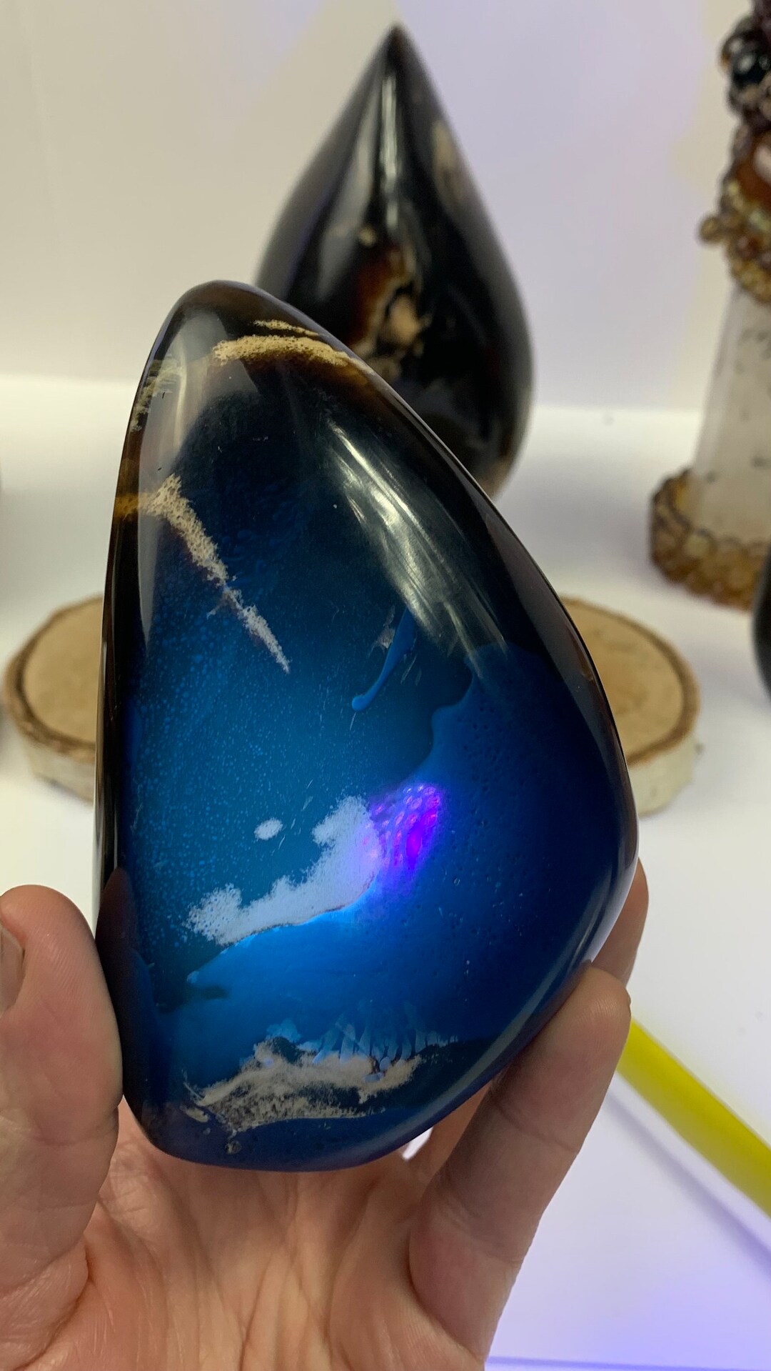 Sumatran Blue Amber UV REACTIVE BLUE - Etsy