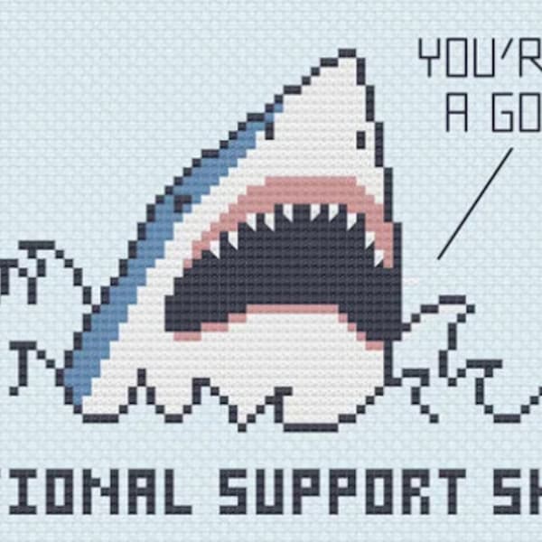 Emotional Support Shark - Etsy