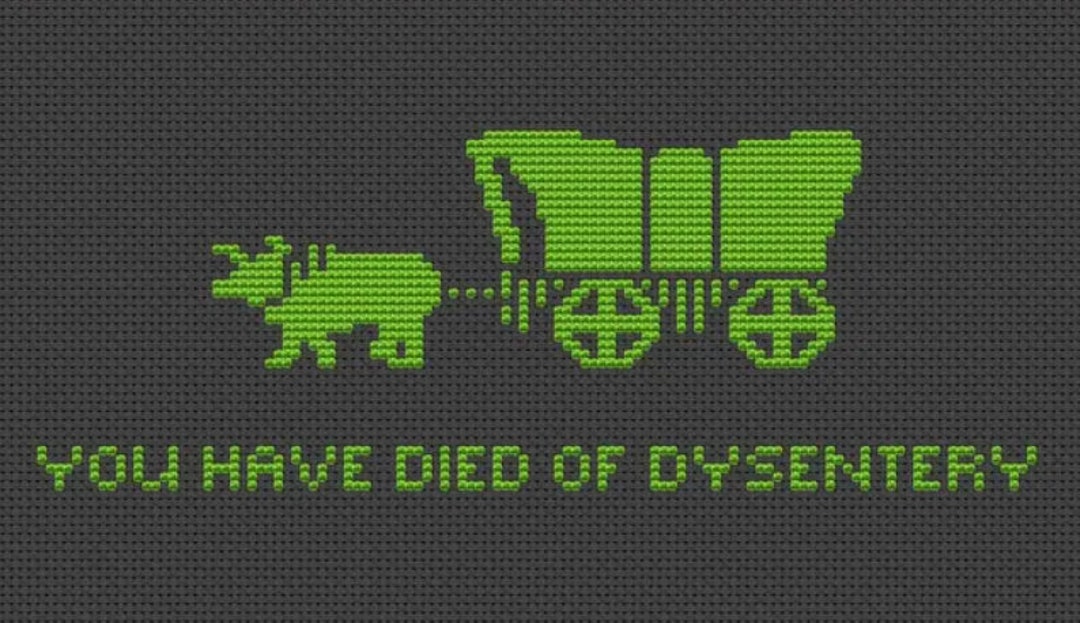 Oregon Trail Cross Stitch (completed) - Etsy