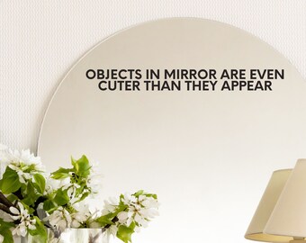 Objects in Mirror Sticker - Etsy