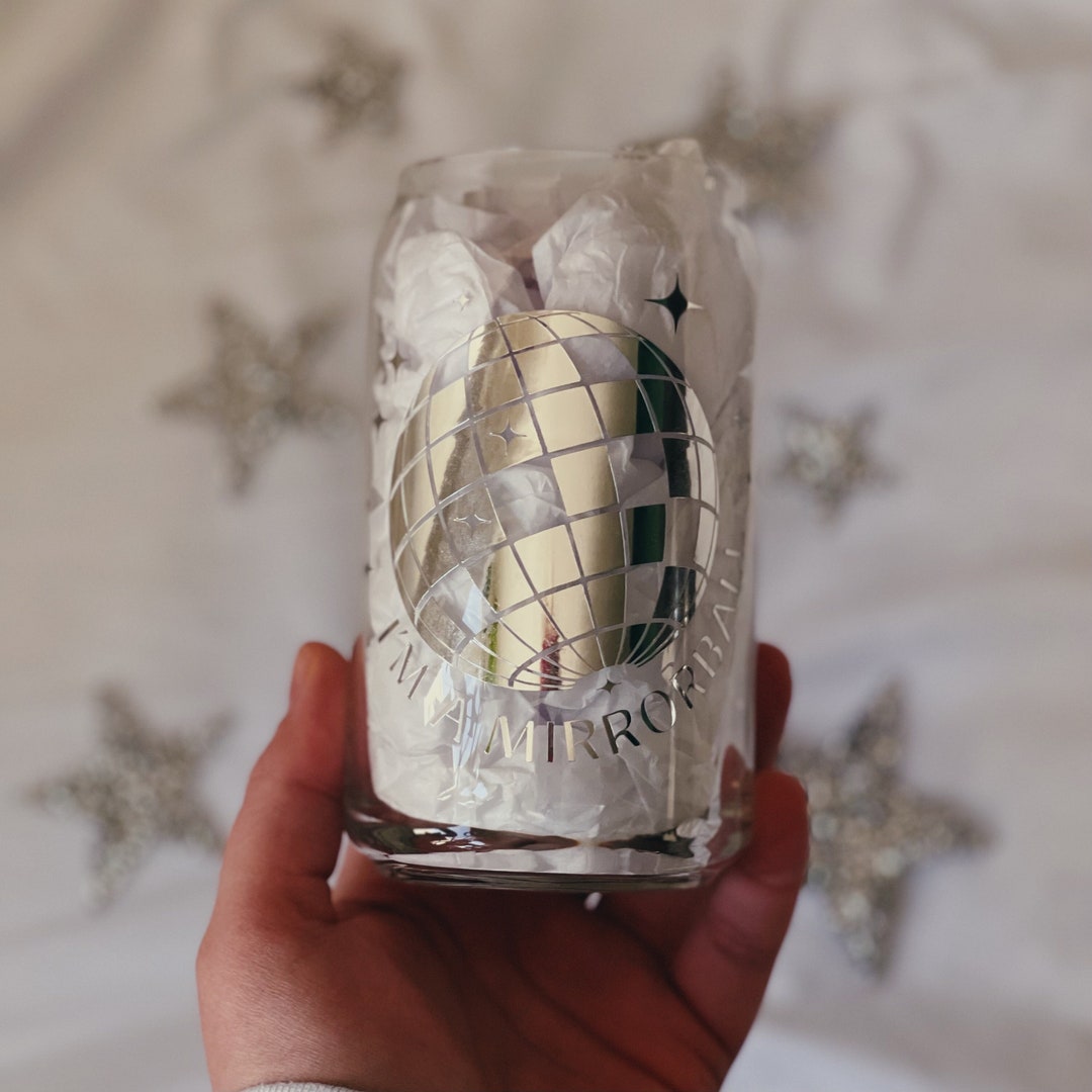 Mirrorball Glass Can - Taylor Swift Inspired Cup - Mirrorball Cup ...