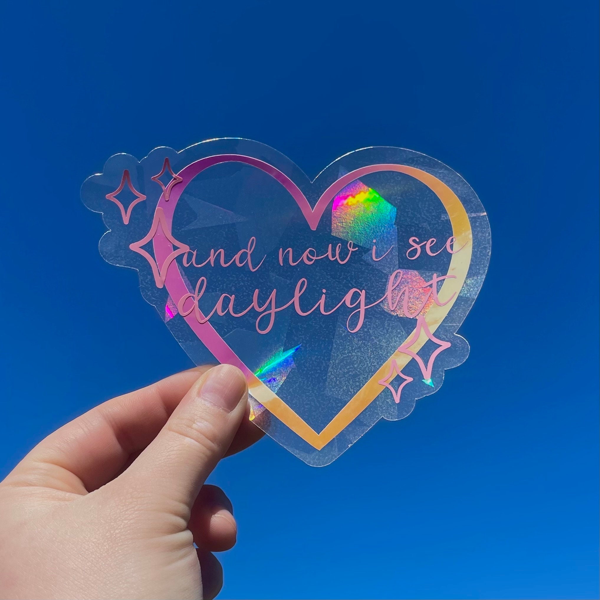 Daylight Inspired Rainbow Suncatcher Window Rainbow Sticker - Etsy