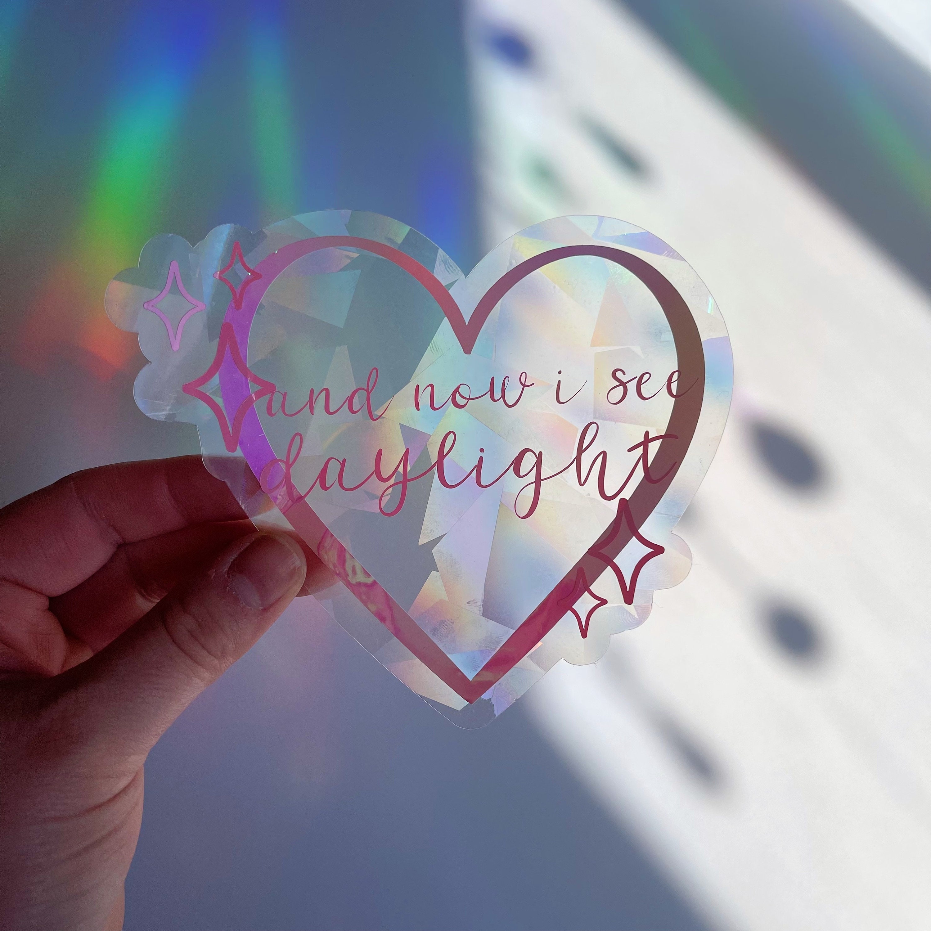 Daylight Inspired Rainbow Suncatcher Window Rainbow Sticker - Etsy