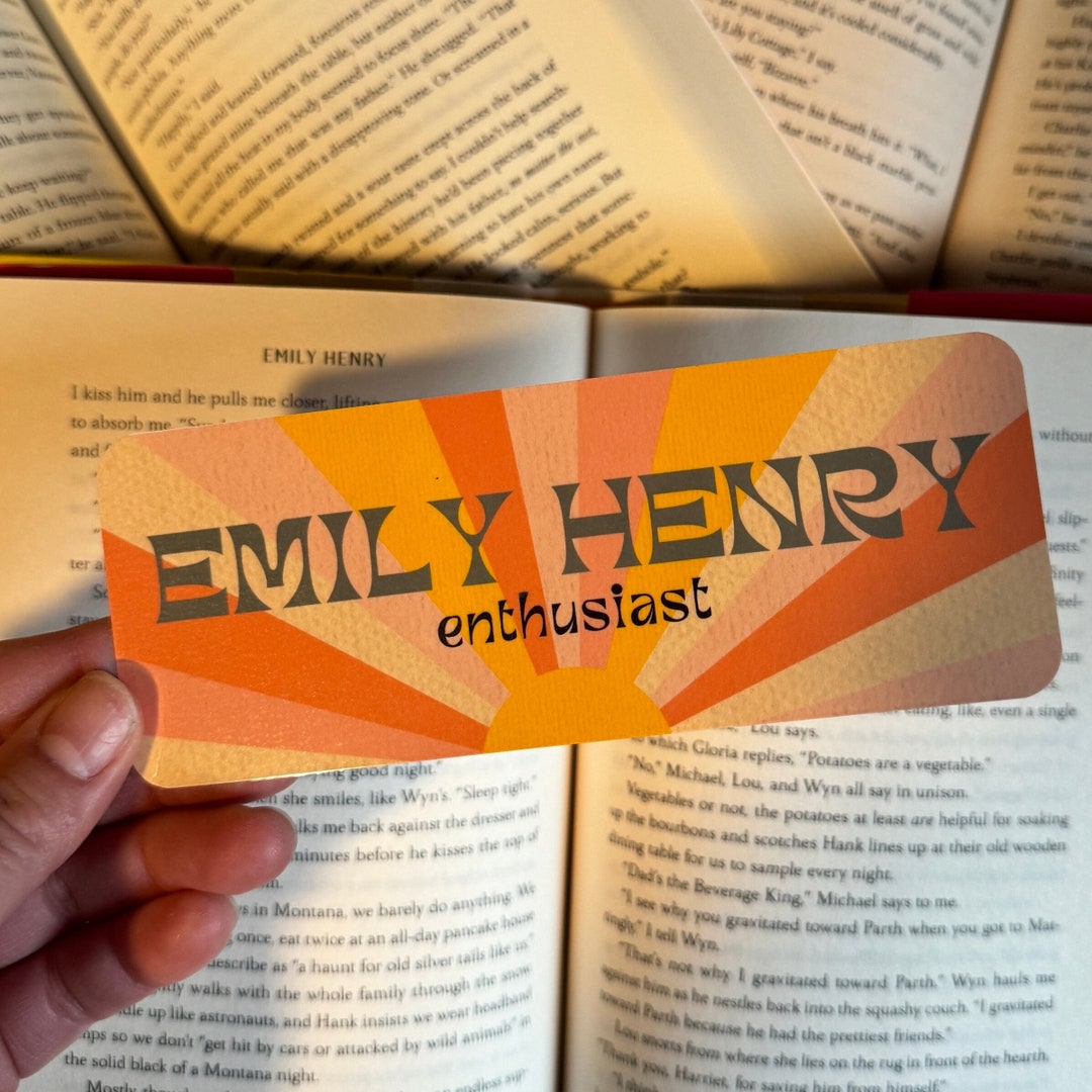 Emily Henry Enthusiast Bookmark - Happy Place - Book Lovers - Funny ...