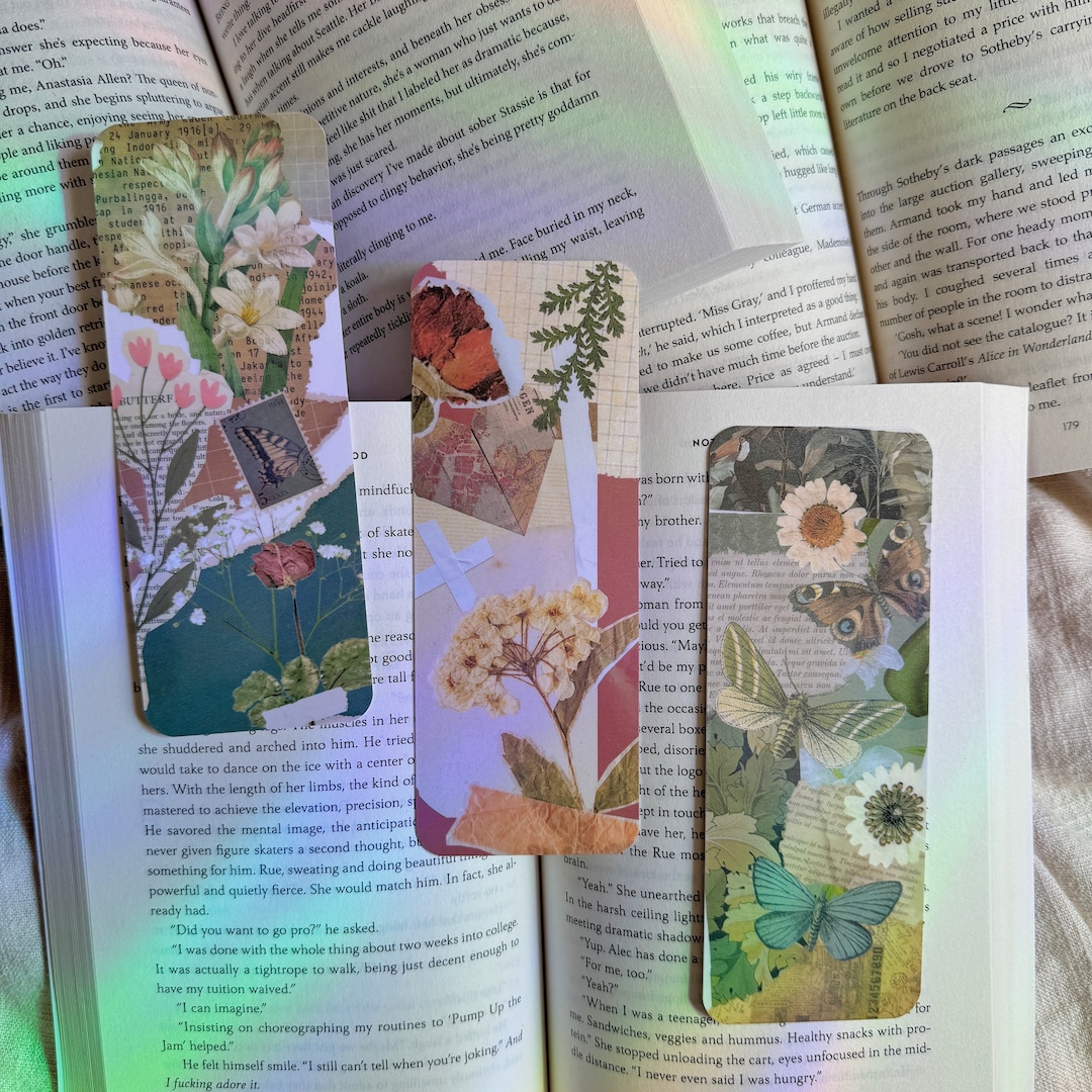 Aesthetic Scrapbook Bookmarks Dark Academia Bookmark Croquette Bookmark ...