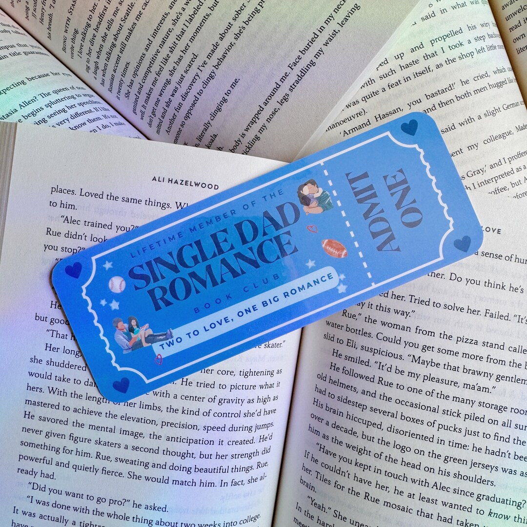 Single Dad Romance Book Club - Book Club Bookmark - Cute Bookmark ...