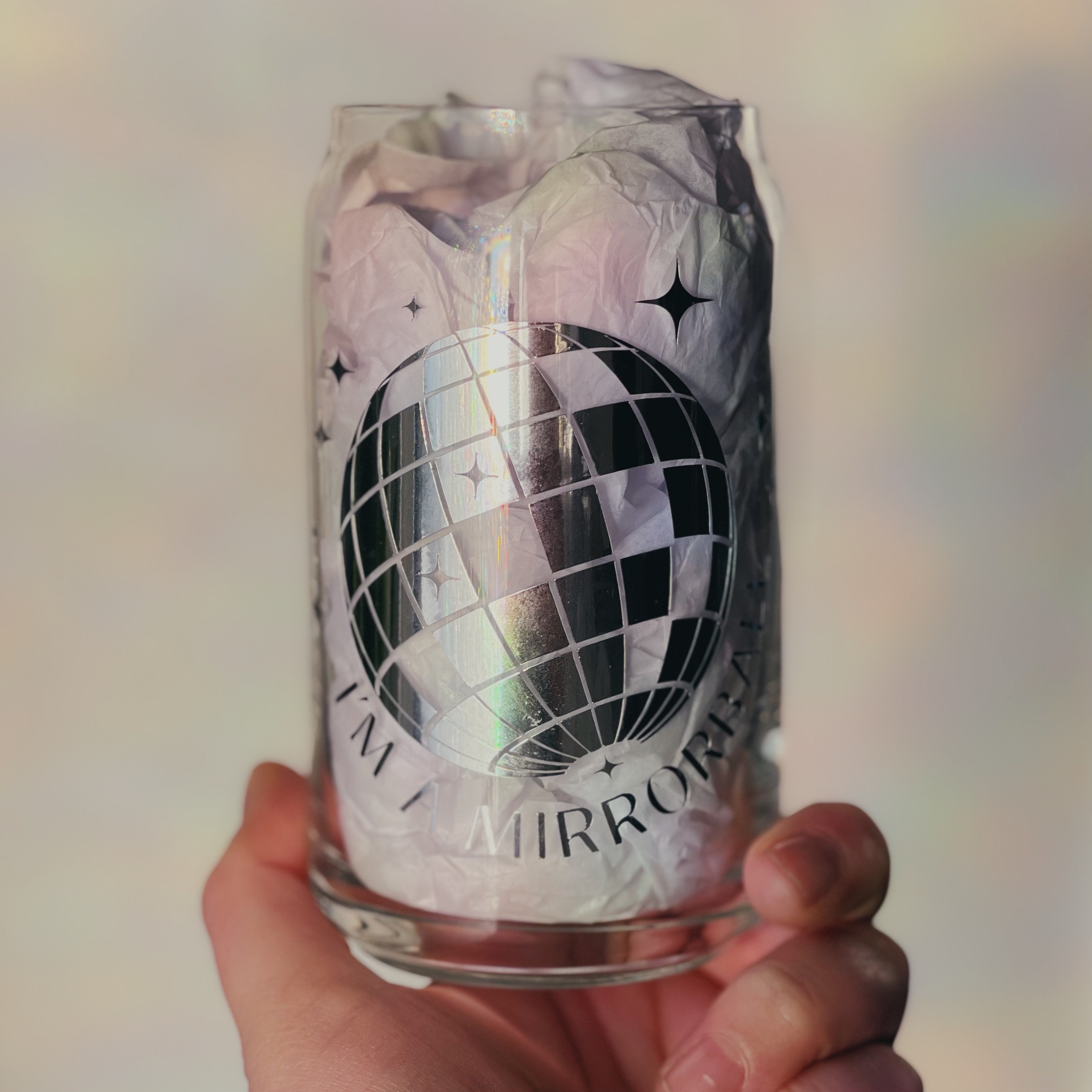Mirrorball Glass Can Taylor Swift Inspired Cup Mirrorball Cup Shining ...