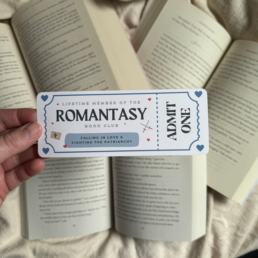 Romantasy Book Club - Design 2 - Book Club Bookmark - Bookish - Cute ...