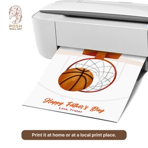 Fathers Day Gifts Basketball Handprint Diy Fathers Day Gift ...