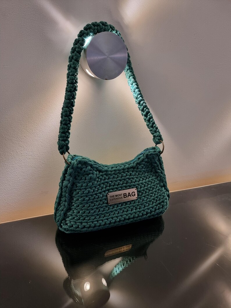 The Most Expensive Bag, Crochet Bag, Stylish, Handbag, Slogan, Sassy ...