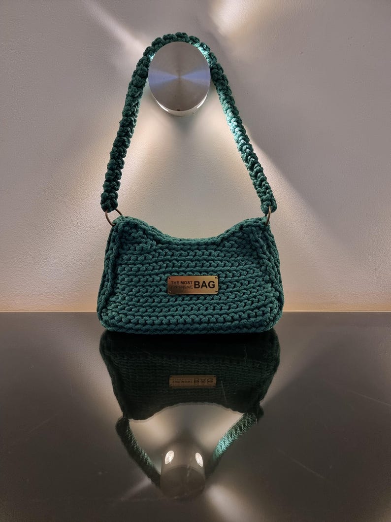 The Most Expensive Bag, Crochet Bag, Stylish, Handbag, Slogan, Sassy ...