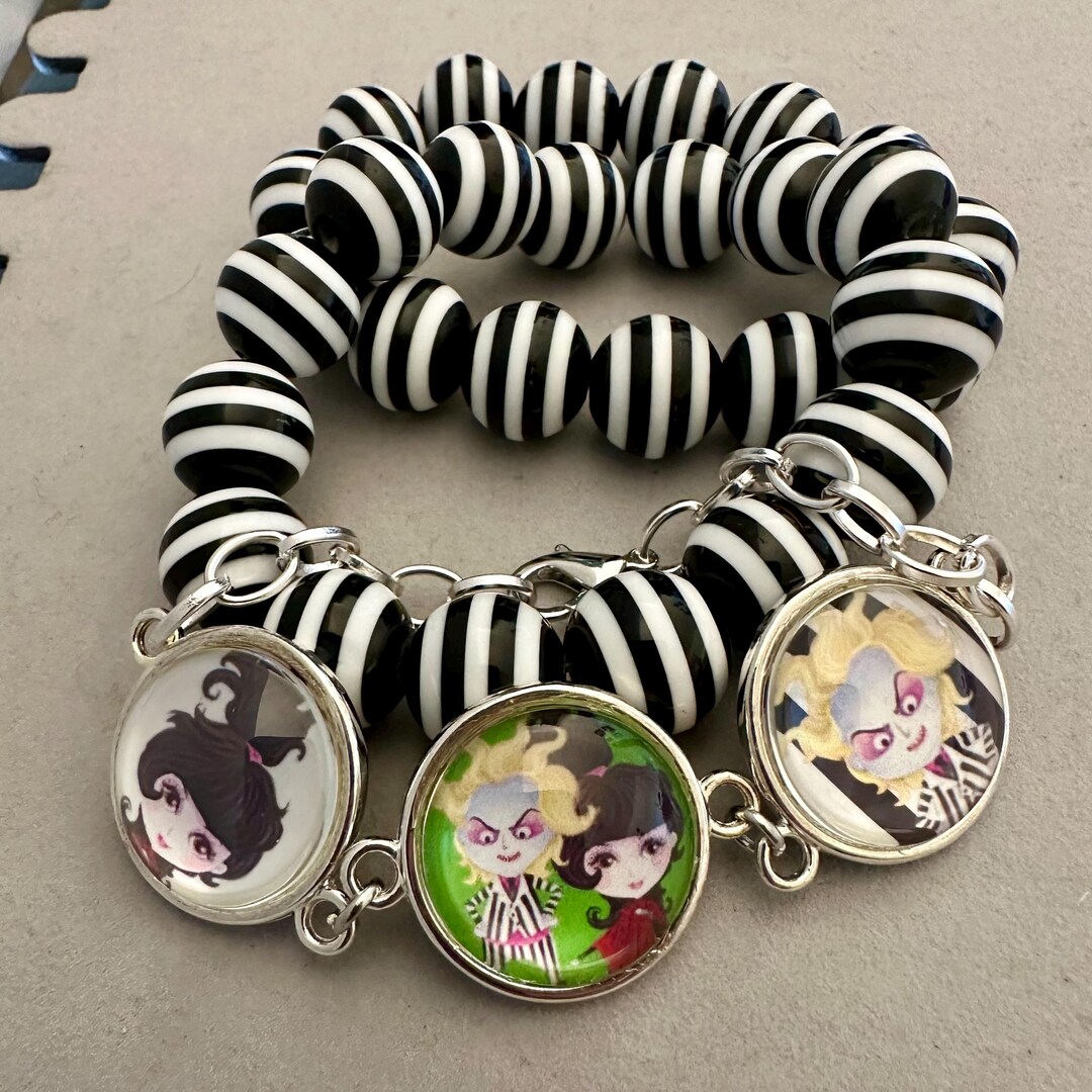 Sandworm Style Beetlejuice Inspired Bracelet Set - Etsy