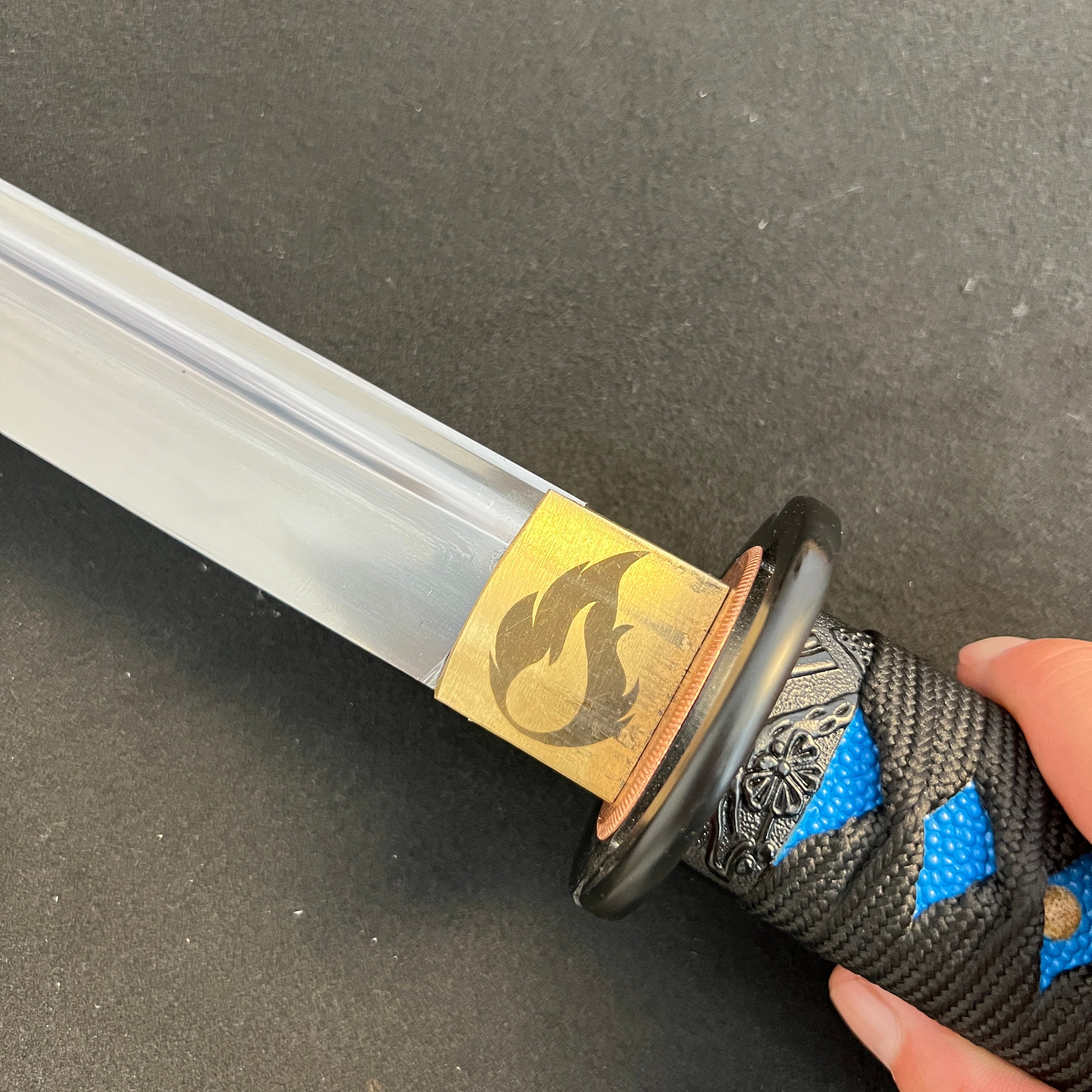 Handmade 1095 Steel Japanese Straight Tanto With Clay Temperd Real ...