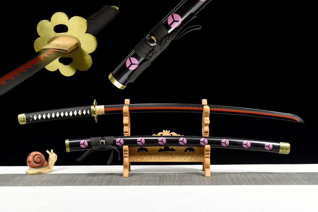 One Piece Zoro Shusui Katana-high Carbon Steel Purple-sharp Blade Real ...