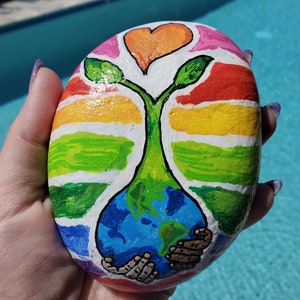 Earth Painting, Earth Day Every Day, Pride, Love, Earth, Peace - Etsy