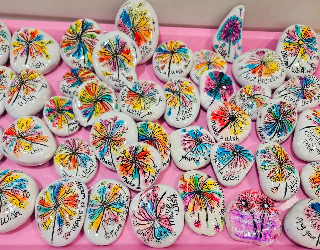 Wishies- Painted Rocks Make a Wish Dandelion Seeds. Updated Often ...