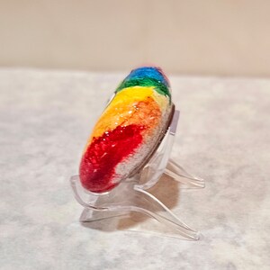 Hand-painted Kermit the Frog River Rock Pride Gift, Rainbow Kermit Art ...