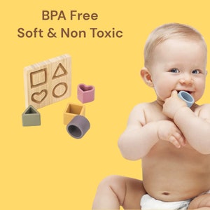 Babys First Puzzle, Montessori Toy, Sensory Play, Baby Learning Helps ...
