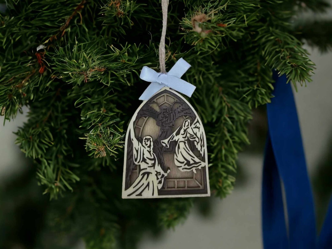 Wooden Bible Story Christmas Tree Baubles - Etsy