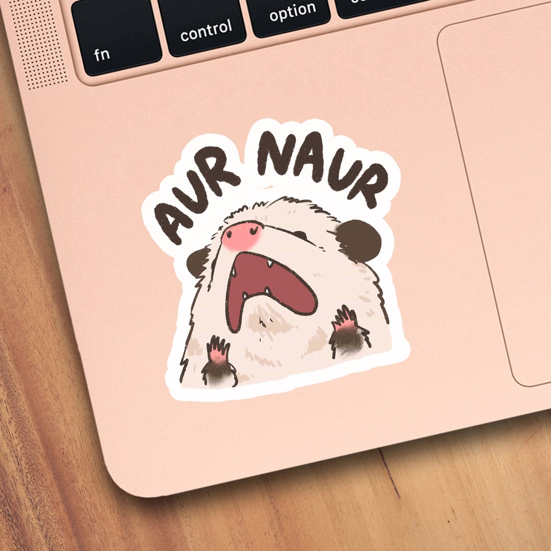 Raccoon Aur Naur Cute Sticker Funny Sticker Possum Sticker - Etsy